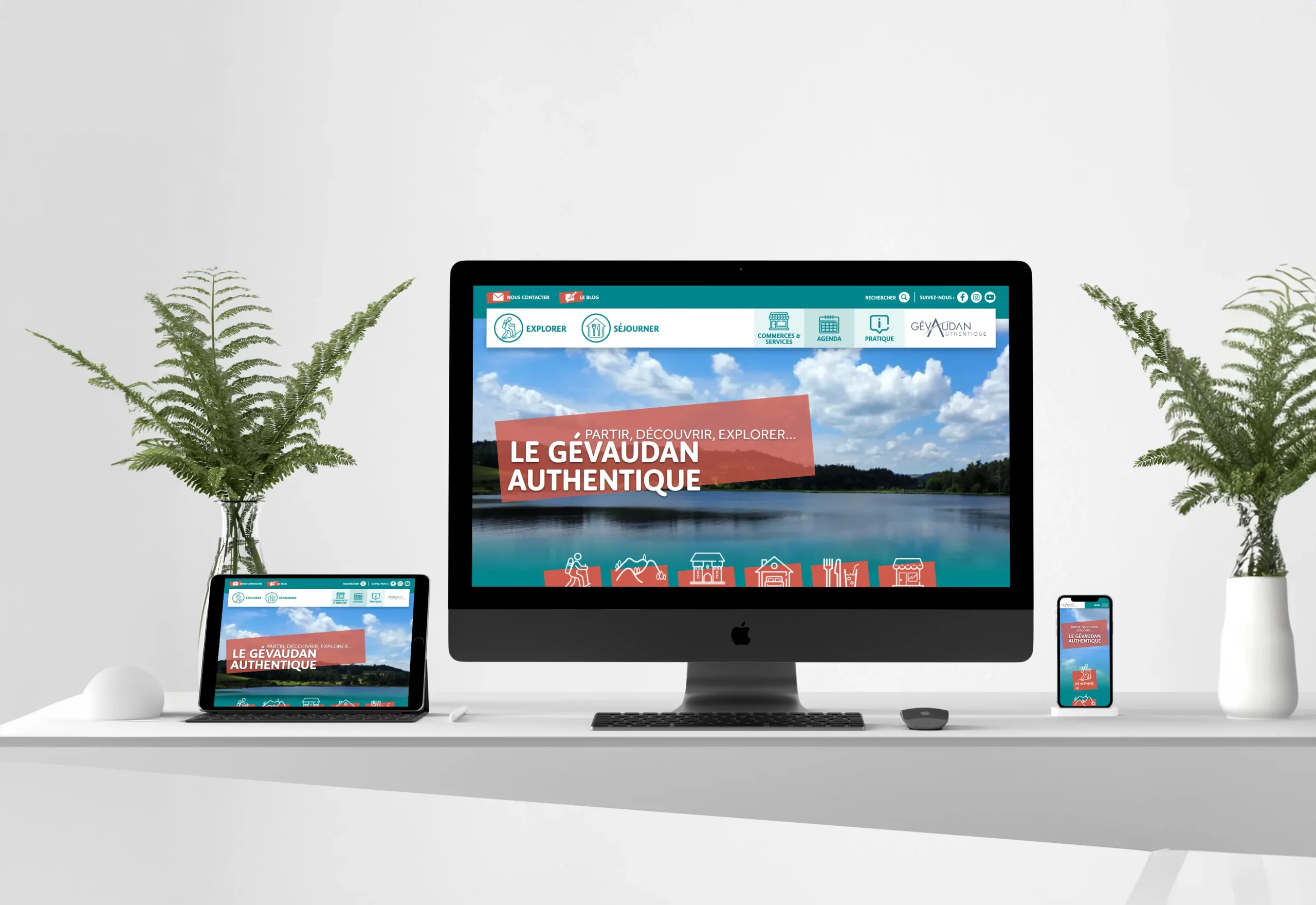 Création du site de l'office de Tourisme Gévaudan Authentique